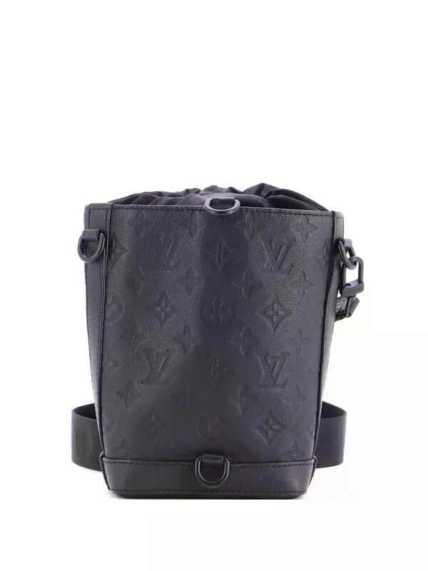 LOUIS VUITTON Noe Sling Bag Monogram Shadow Leather - Black