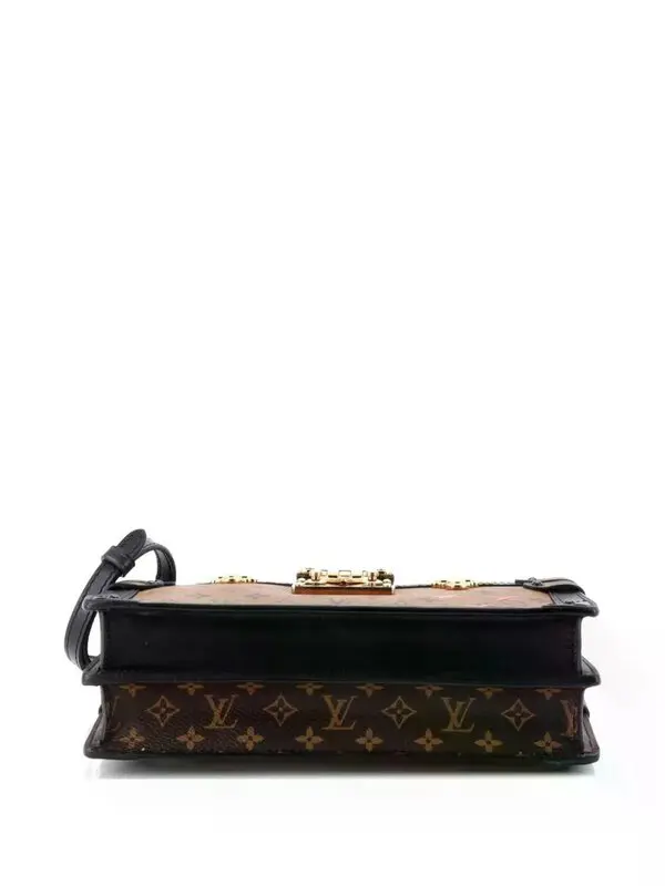 LOUIS VUITTON Trunk Reverse Monogram Canvas Clutch - Black