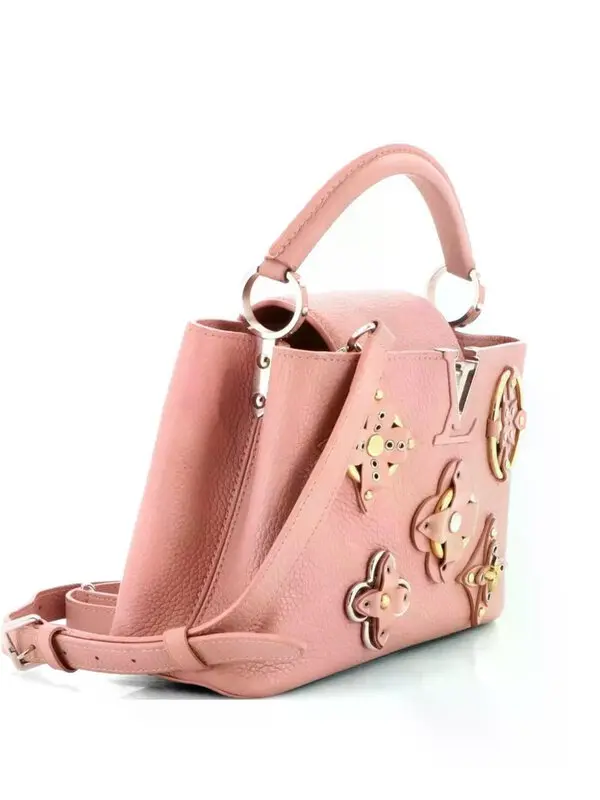 LOUIS VUITTON Capucines Bb Leather Shoulder Bag - Pink