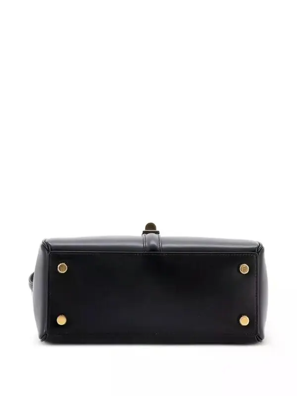 Celine 16 Top Handle Small Satchel - Black