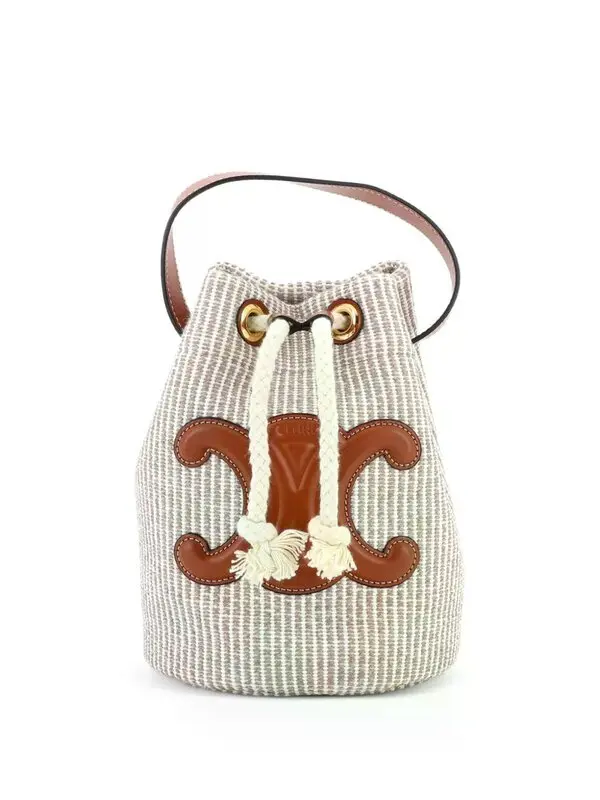 Celine Triomphe Teen Bucket Bag - Brown