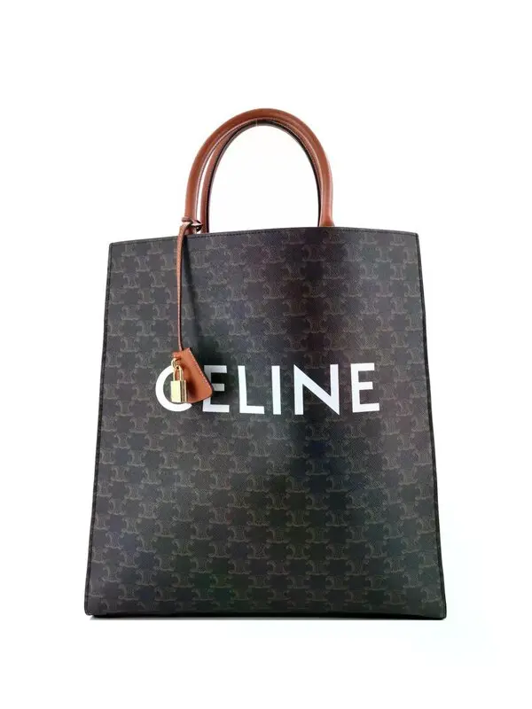 Celine Vertical Cabas Triomphe Large Tote Bag - Brown