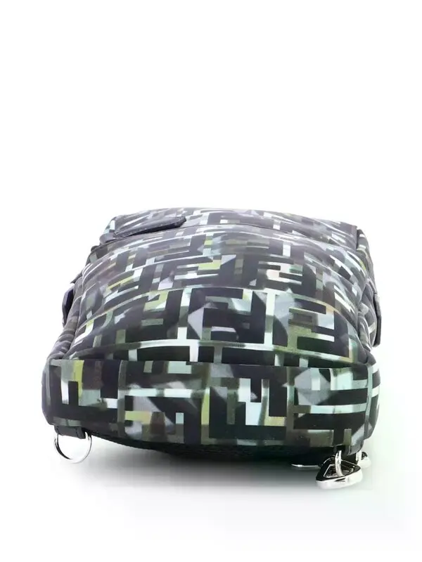 Fendi Front Pocket Sling Bag Camouflage Zucca Nylon