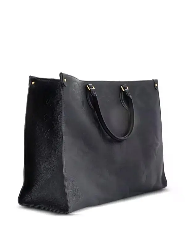 LOUIS VUITTON Onthego Monogram Empreinte Giant Gm Tote Bag - Black