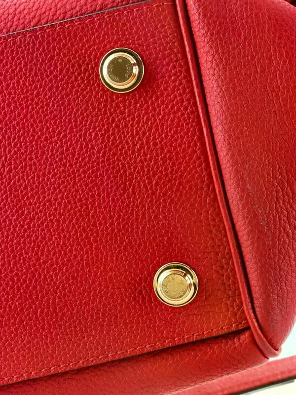 LOUIS VUITTON Milla Mm Satchel Veau Nuage Calfskin Handbag - Red