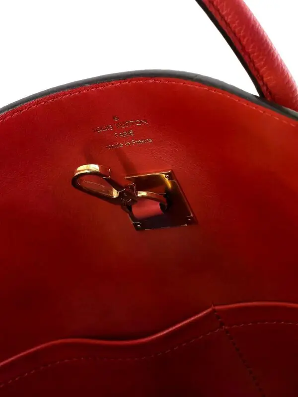 LOUIS VUITTON Milla Mm Satchel Veau Nuage Calfskin Handbag - Red
