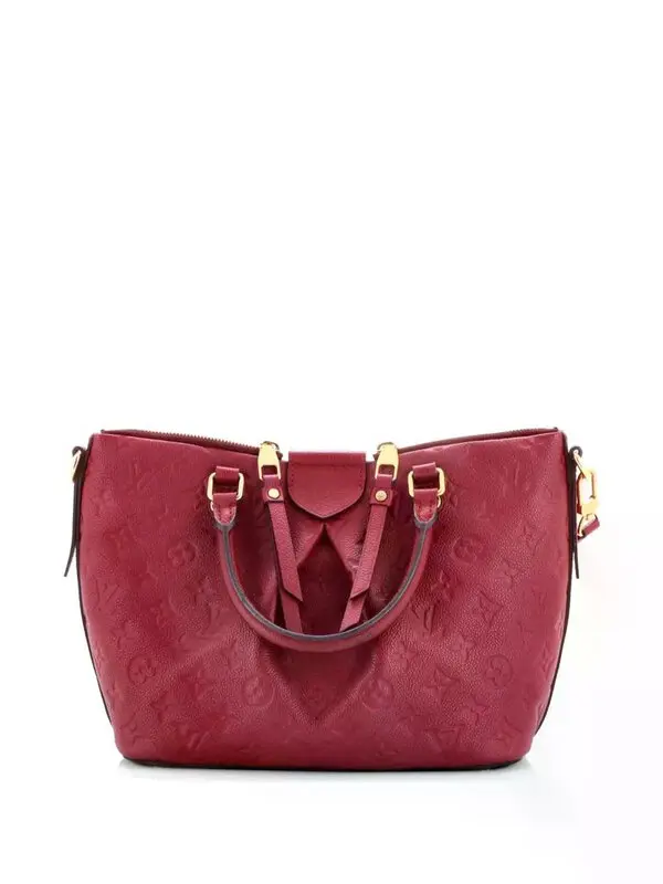 LOUIS VUITTON Mazarine Handbag Monogram Empreinte Leather Pm Satchel - Red