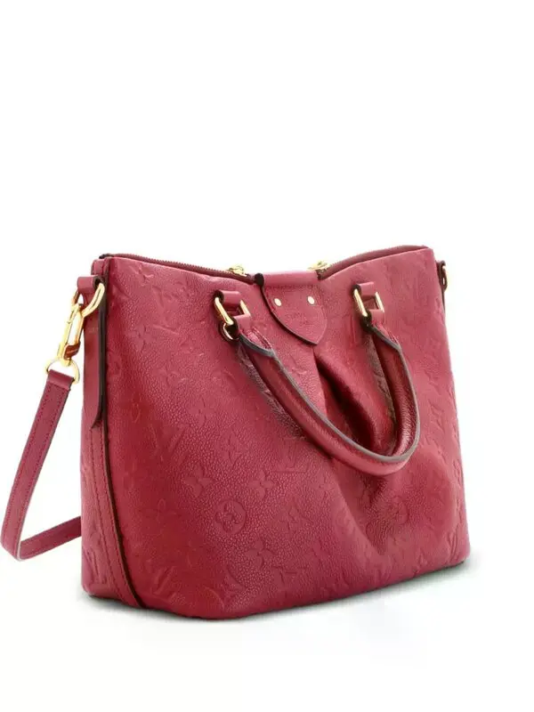LOUIS VUITTON Mazarine Handbag Monogram Empreinte Leather Pm Satchel - Red
