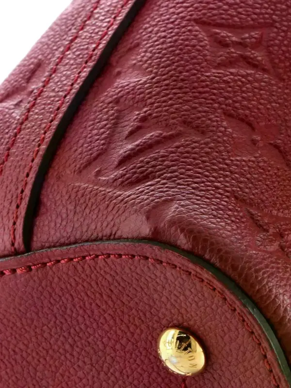 LOUIS VUITTON Mazarine Handbag Monogram Empreinte Leather Pm Satchel - Red