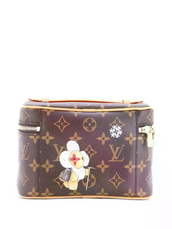 LOUIS VUITTON Vanity Case Limited Edition Vivienne Xmas Monogram Canvas Mini Pouch
