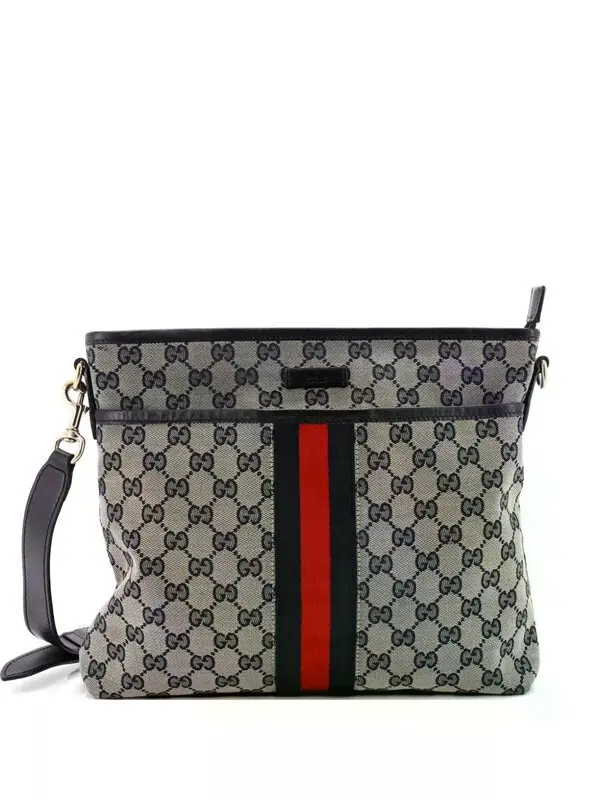 Gucci Gg Canvas Small Crossbody Bag - Blue