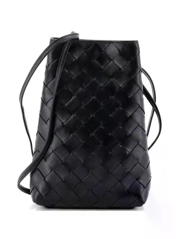 Bottega Veneta Andiamo Phone Pouch Intrecciato Nappa - Black