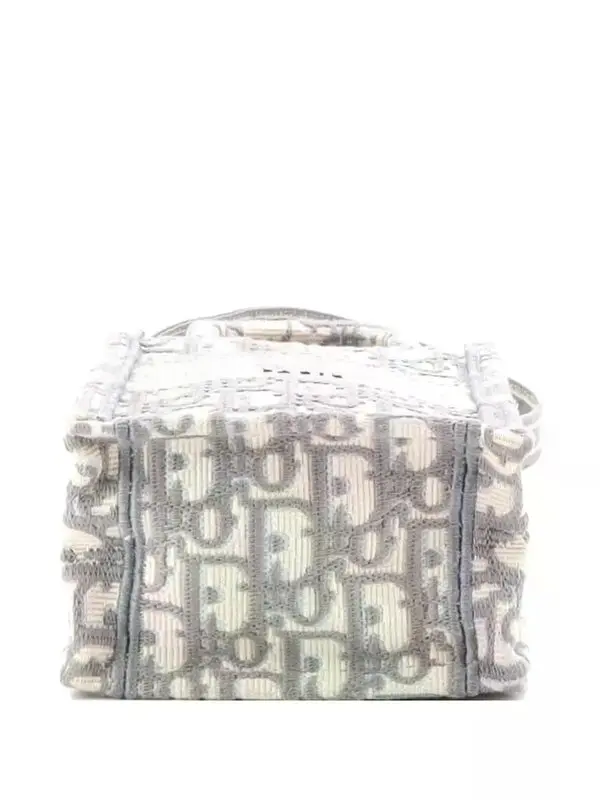 Dior Book Tote Phone Bag Oblique Canvas Mini Crossbody Bag - Grey