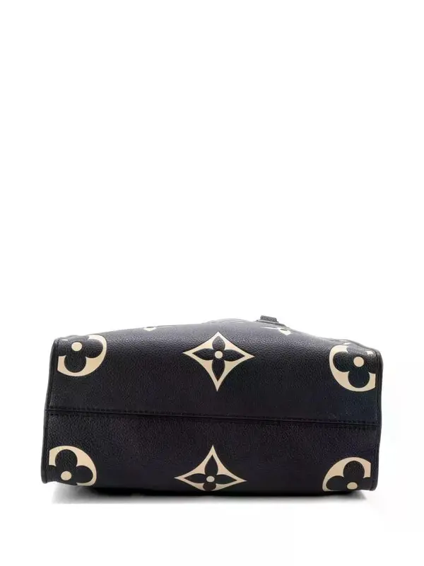 LOUIS VUITTON Onthego Bicolor Monogram Empreinte Giant Pm Tote Bag - Black
