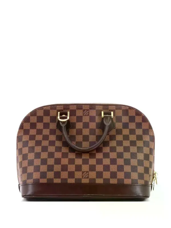 LOUIS VUITTON Vintage Alma Handbag Damier Pm - Brown