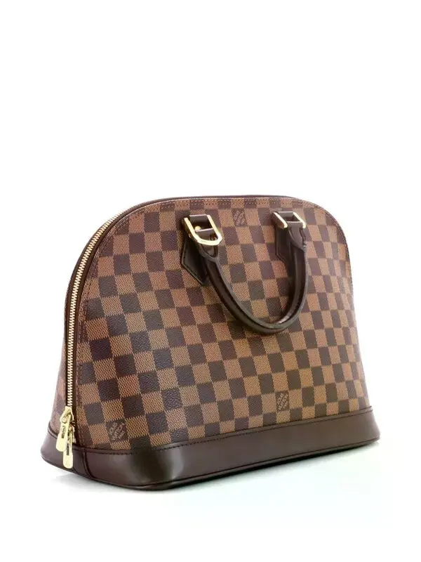 LOUIS VUITTON Vintage Alma Handbag Damier Pm - Brown