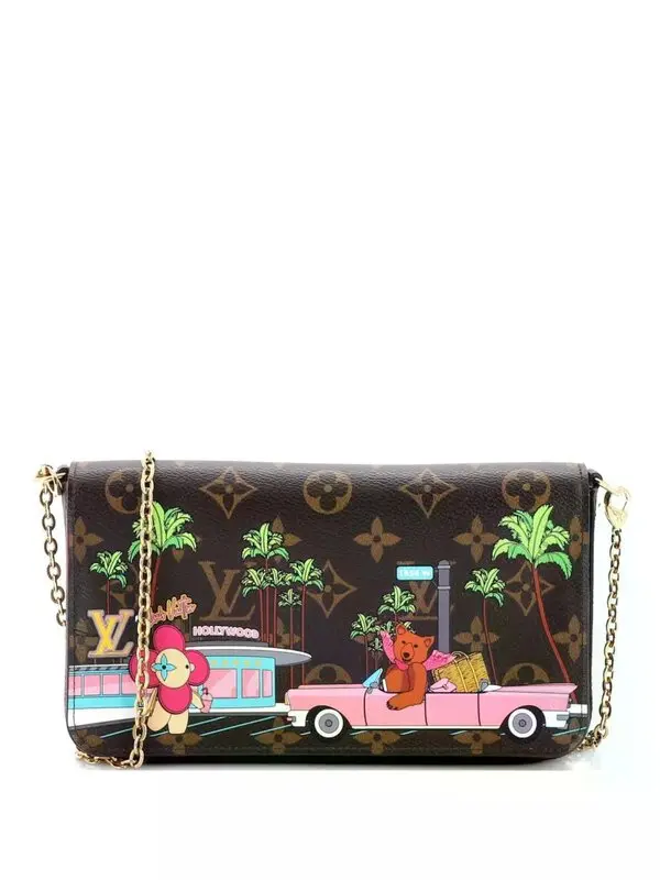 LOUIS VUITTON Felicie Pochette Limited Edition Vivienne Xmas Monogram - Brown