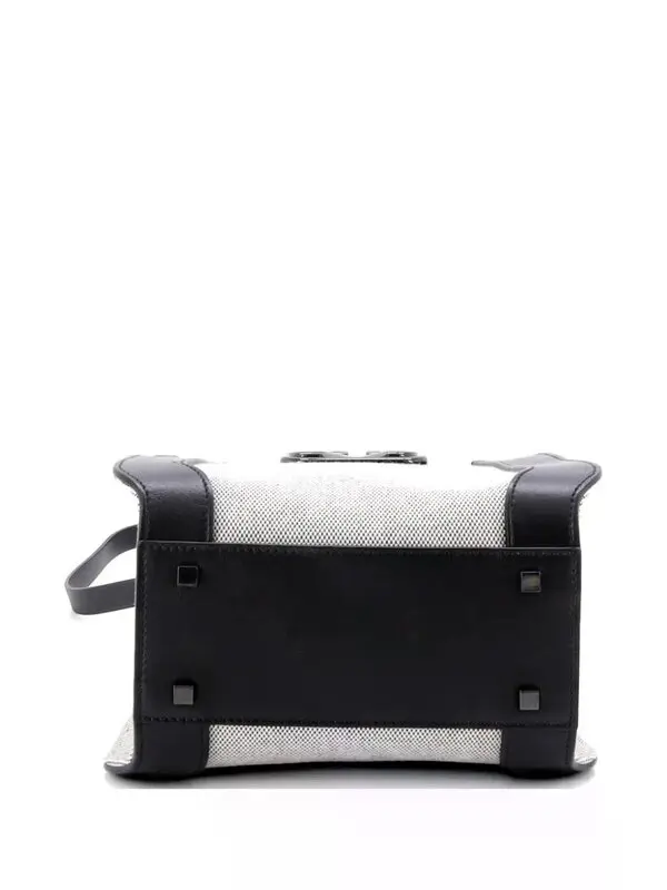 Valentino Garavani Vlogo Signature Canvas And Leather Mini Tote