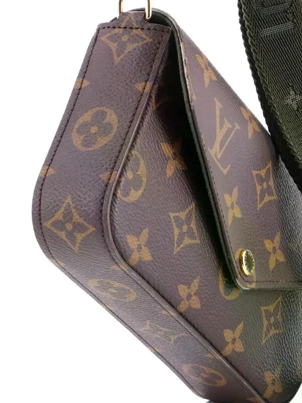 LOUIS VUITTON Felicie Strap & Go Handbag Monogram Canvas - Brown