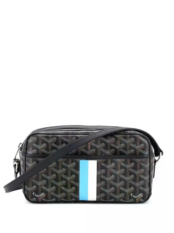 Goyard Cap Vert Bag Printed Coated Canvas Crossbody Bag - Black