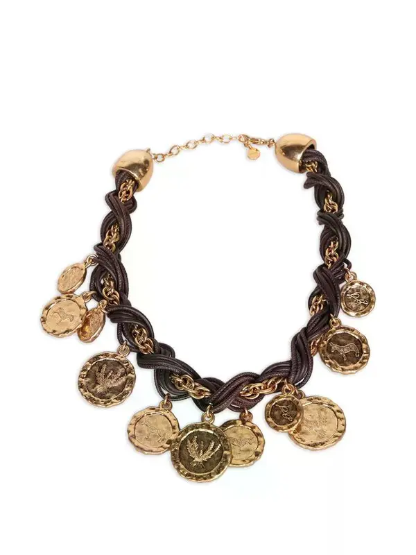 Jacquemus Les Pièces Coin-pendant Braided Necklace - Gold