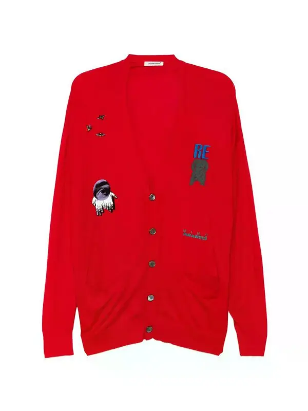 Undercover Graphic-print V-neck Cardigan