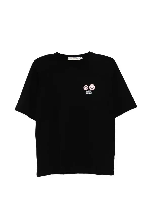 Joshua Sanders Smiley-print T-shirt - Black
