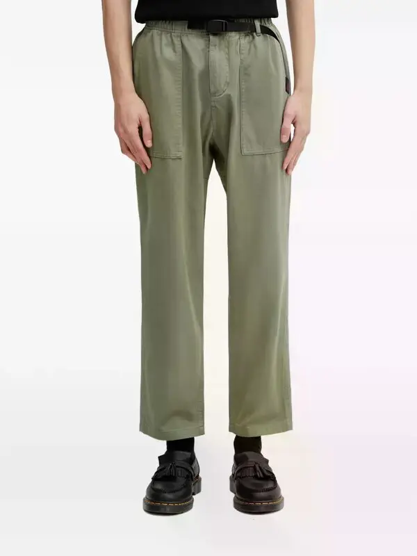 Gramicci Belted Patch-pocket Trousers - Green