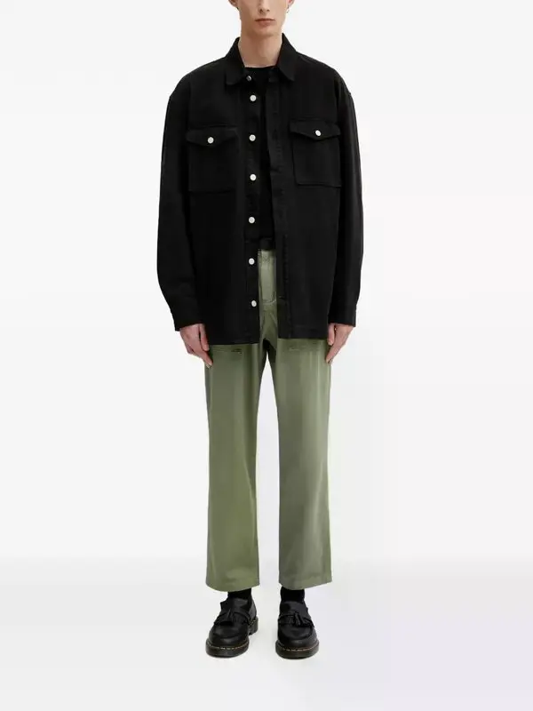 Gramicci Belted Patch-pocket Trousers - Green