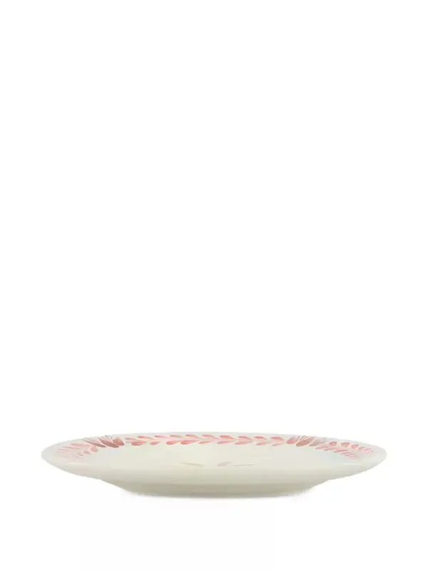 Johanna Ortiz Saimir Monkey Floral Dessert Plate - Red