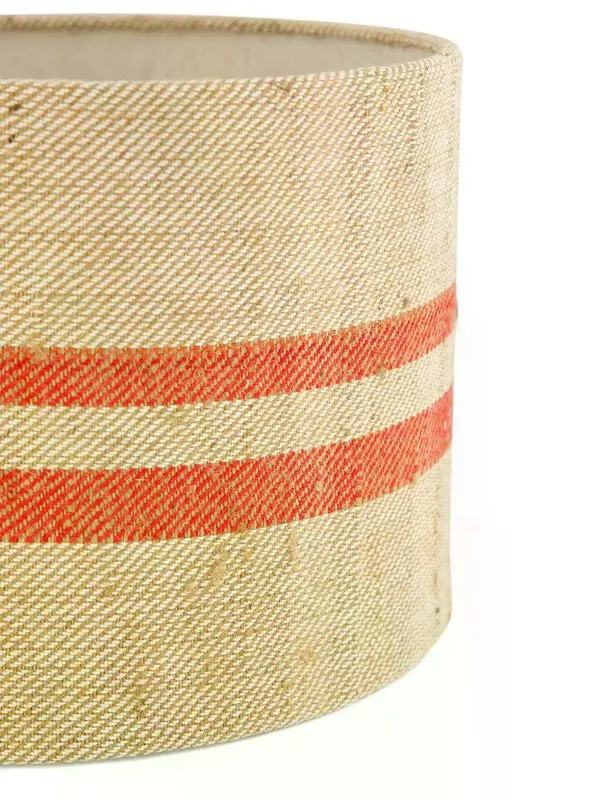 PAULA Striped-detail Lampshade - Green