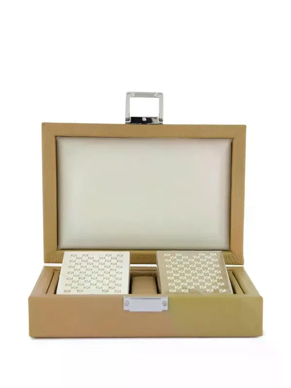 HECTOR SAXE Leather Cards Set - Neutrals