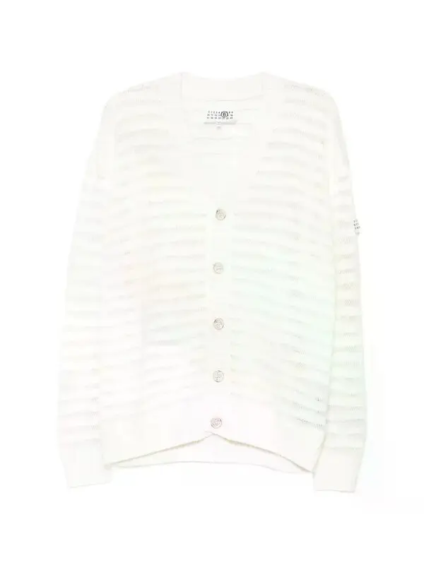 MAISON MARGIELA V-neck Cardigan - White