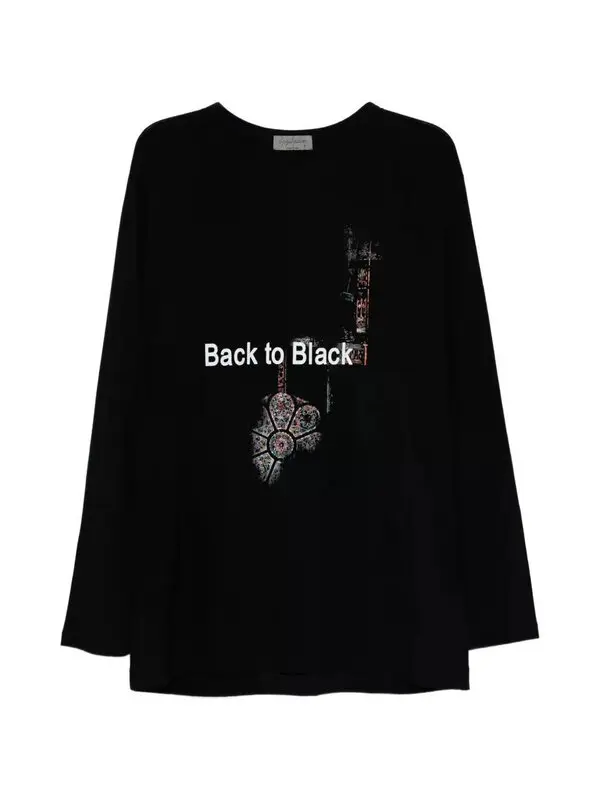Yohji Yamamoto Printed Long-sleeve T-shirt