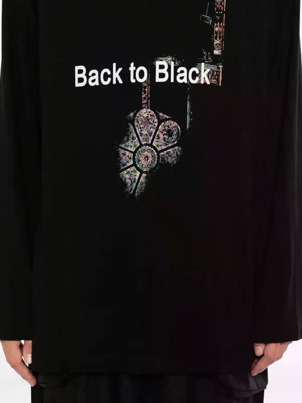 Yohji Yamamoto Printed Long-sleeve T-shirt