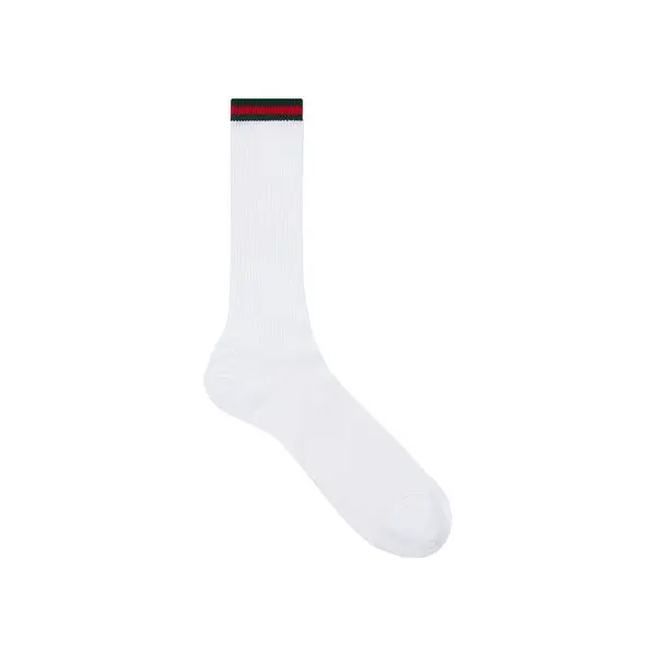Gucci Web Rib Socks - White