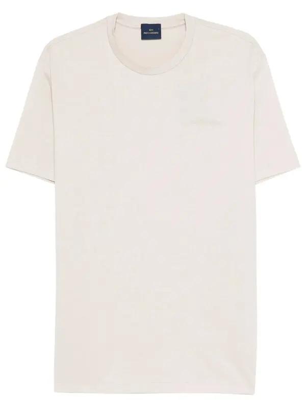 Paul & Shark Cotton T-shirt With Tone-on-tone Logo Embroidery - Brown