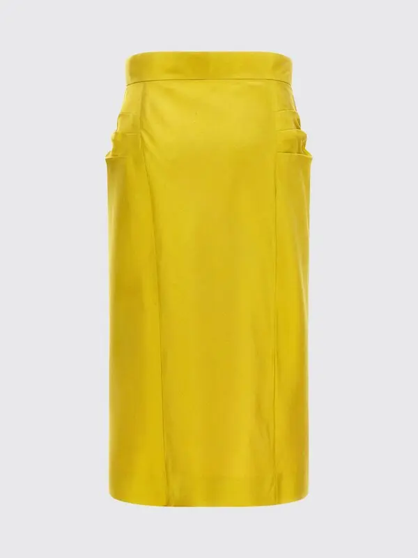 Valentino Garavani Silk Midi Skirt - Green