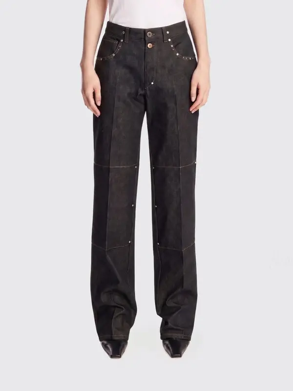 LEMAIRE Straight Cotton Denim Jeans - Black