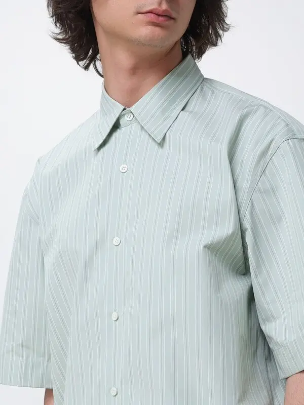 Dries Van Noten Striped Cotton Shirt - Green