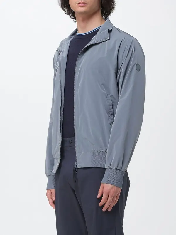 PEOPLE OF SHIBUYA Polyester Bomber Jacket - Gnawed Blue