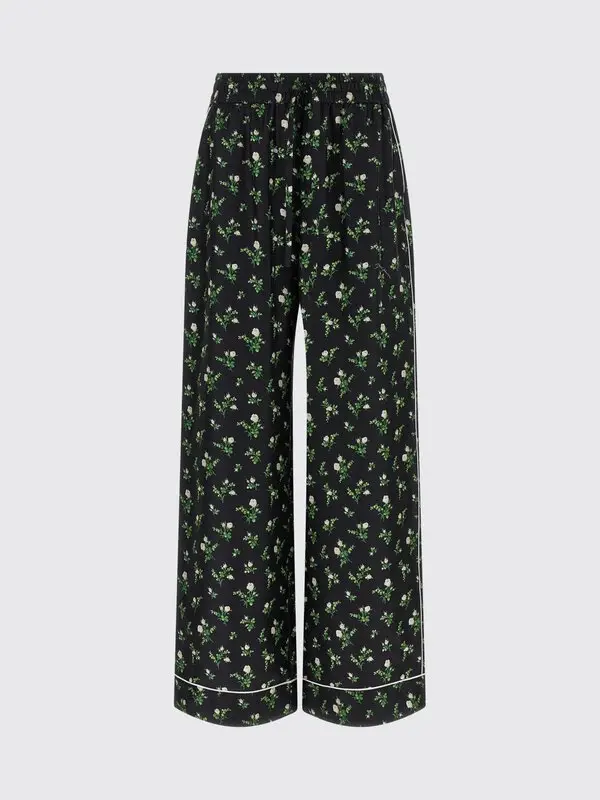 Dolce & Gabbana Floral Print Wide Leg Trousers