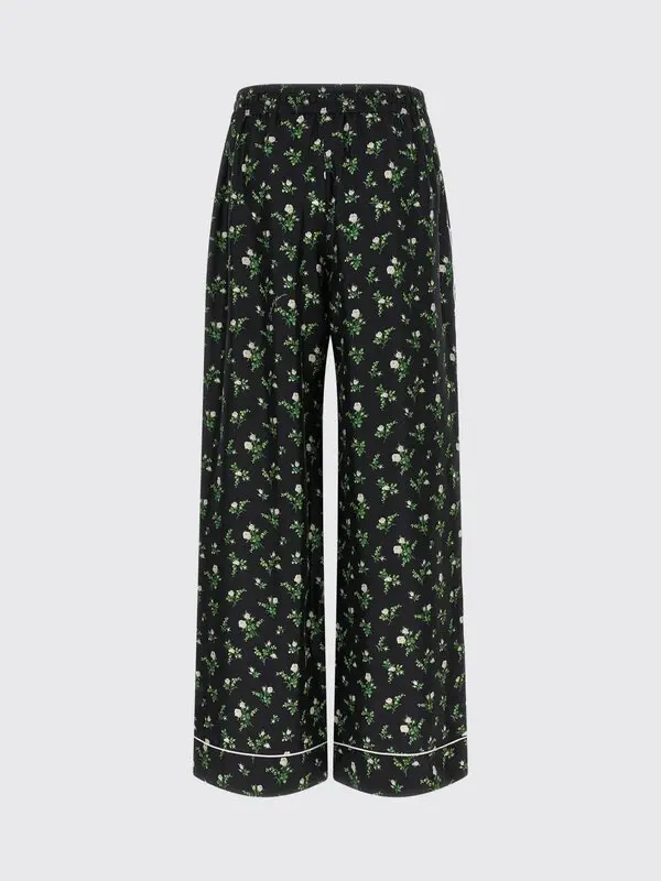 Dolce & Gabbana Floral Print Wide Leg Trousers