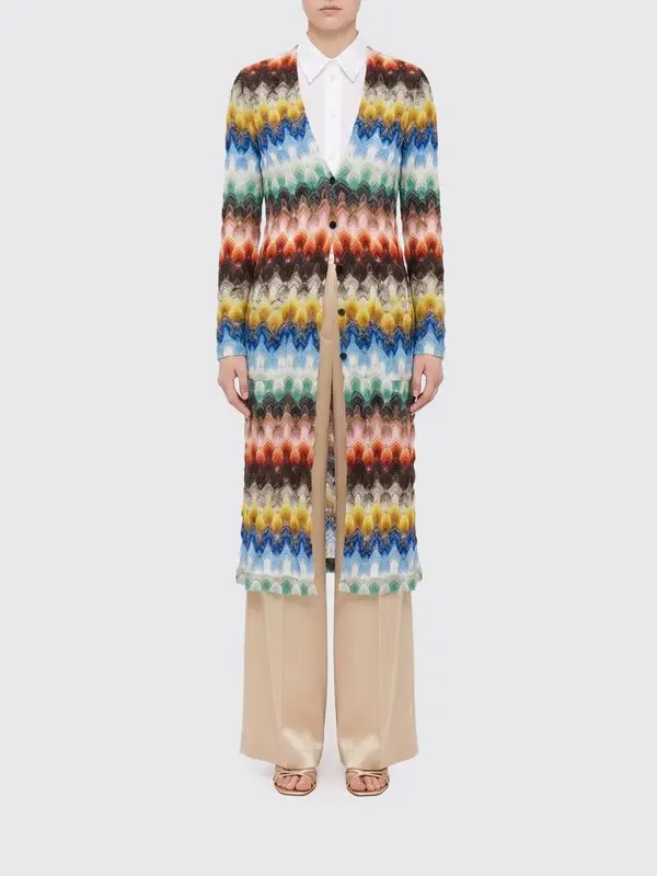 Missoni Zig-zag Lurex Viscose Blend Cardigan - Fa01