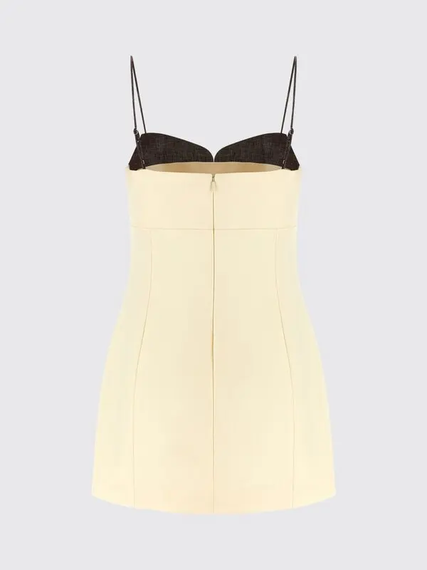 ENTIRE STUDIOS Carey Strapless Mini Dress - Beige