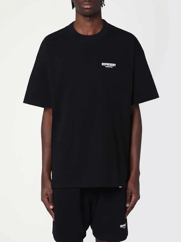 REPRESENT Cotton T-shirt With Logo - Black
