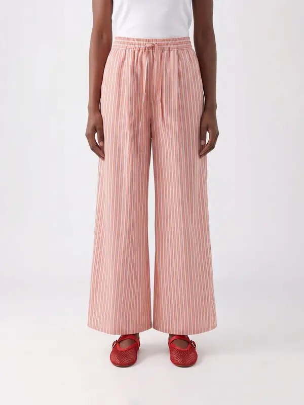 Dolce & Gabbana Striped Wide Leg Pants - Multicolor