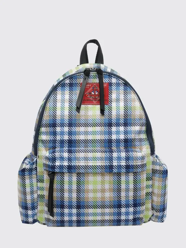 VIVIENNE WESTWOOD Tartan Pattern Polyester Backpack - Multicolor