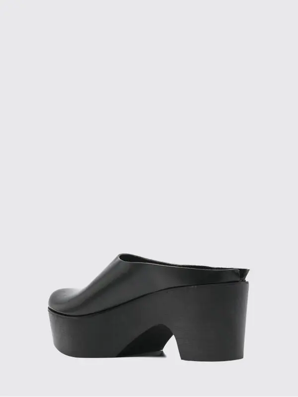DANIELA GREGIS Leather Wedge Mules
