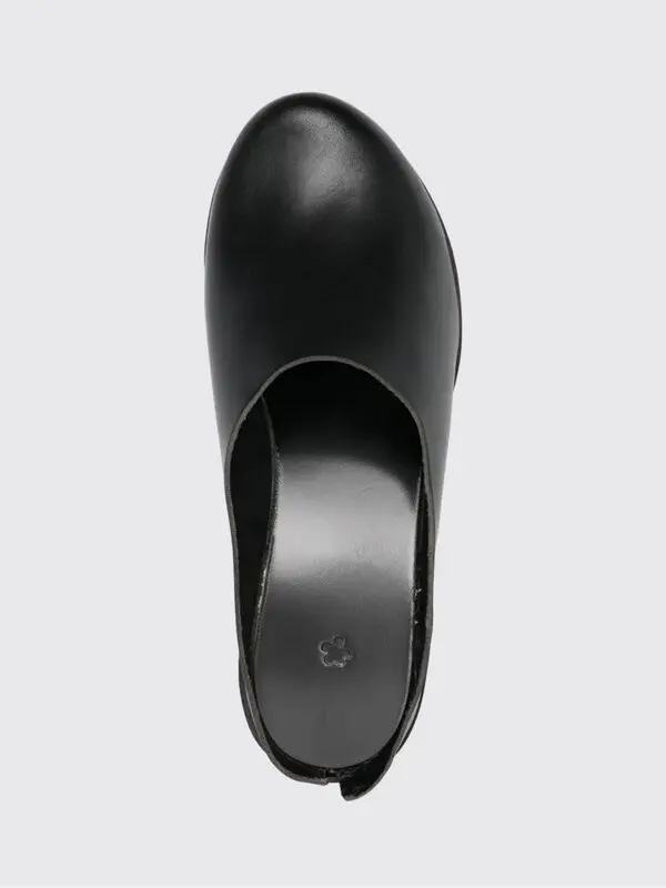 DANIELA GREGIS Leather Wedge Mules